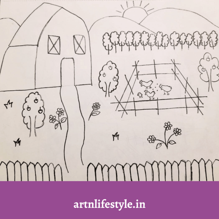 5 Simple farm drawing ideas