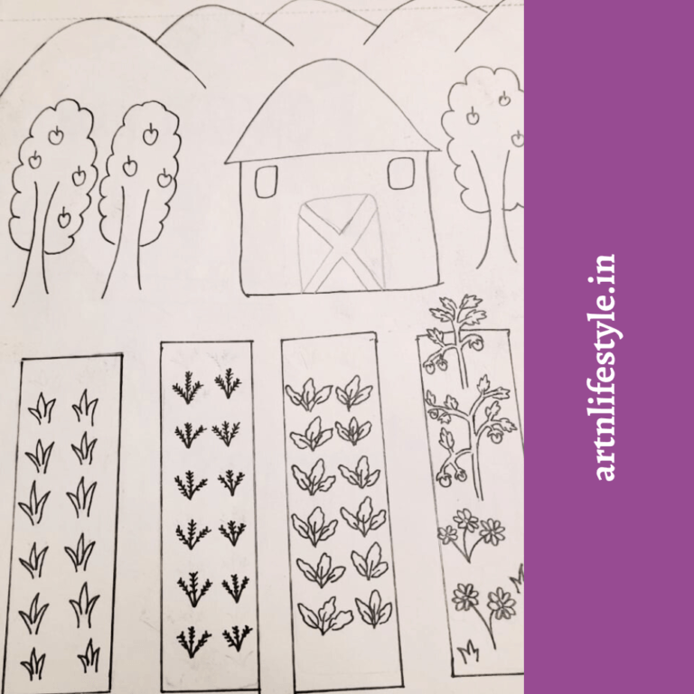 5 Simple farm drawing ideas