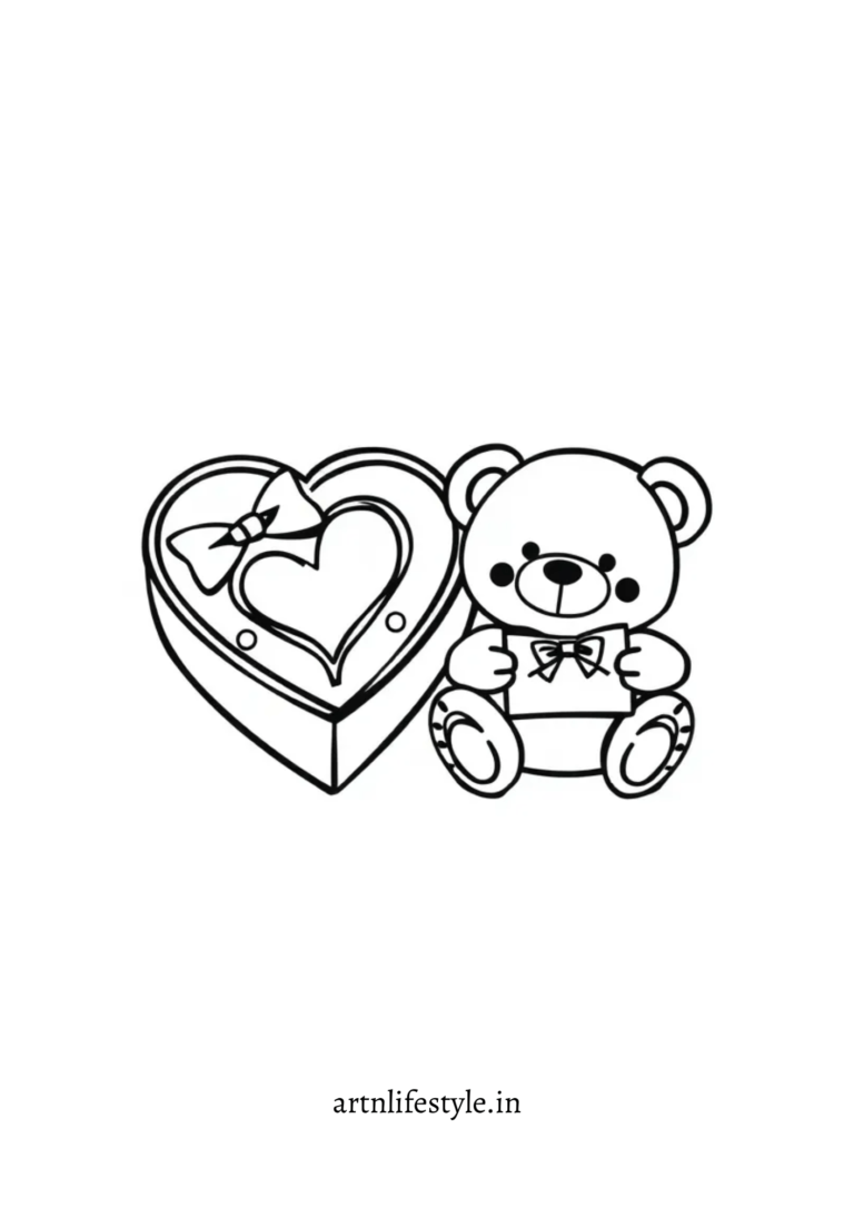 20 free valentines day colouring pages